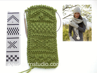 How to knit A.3 in DROPS 141-23