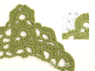 How to crochet A.1 in DROPS 153-20