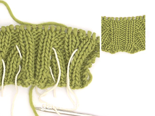 How to knit a shifted rib (2)