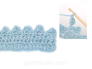 How to crochet loops along an edge