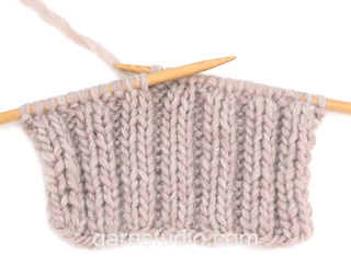 How to work knit 2, purl 2 (back and forth) – Continental knitting style