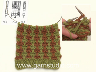 How to work a Pepita pattern after charts.